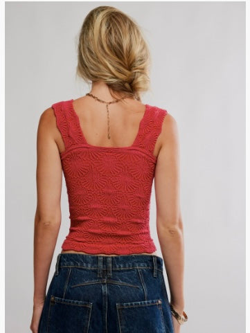 Free People Love Letter Cami - Salsa – Davis Country Store